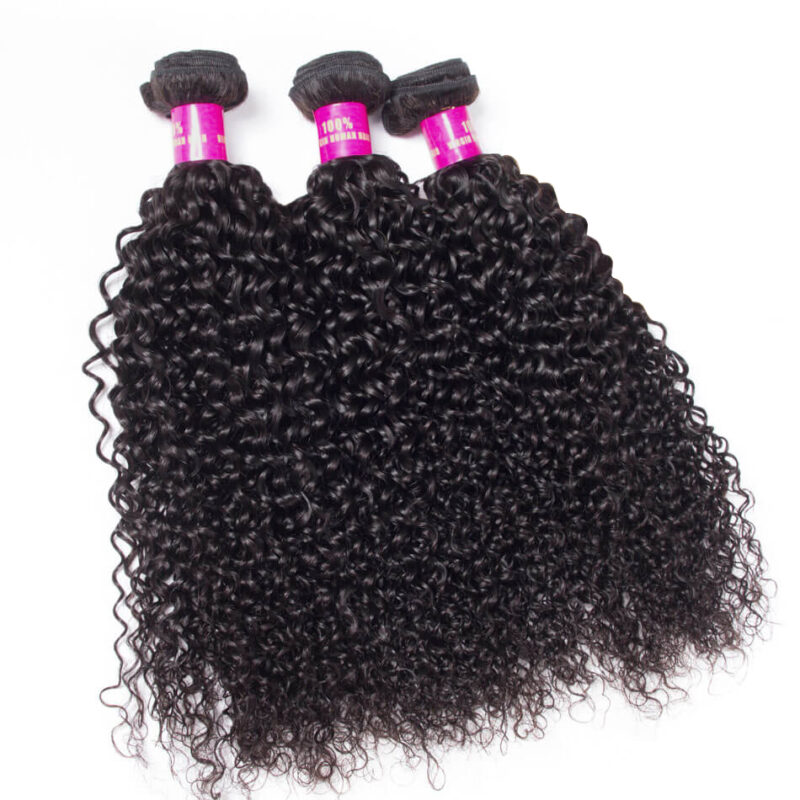 Brazilian Deep Wave Hair 4 Bundles With Frontal 10A 100% Human Hair ...