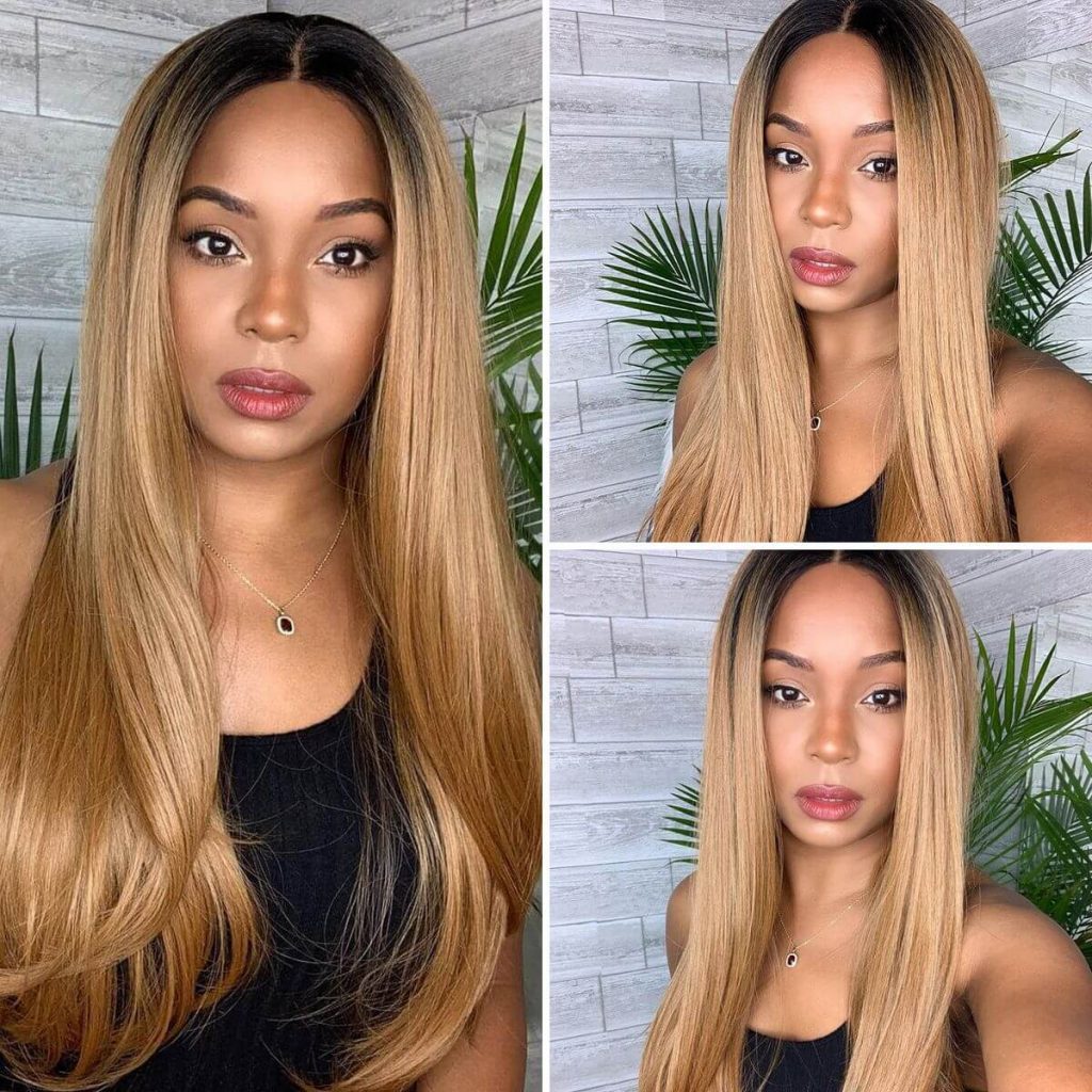 13×6 1B 27 Color Straight Front Wig Brazilian Virgin Human Hair Wigs ...