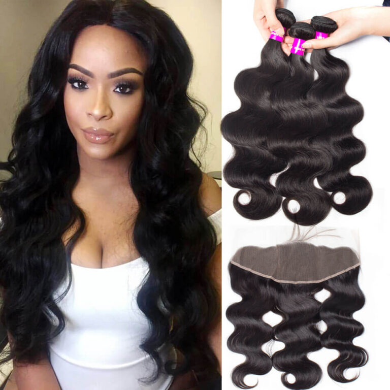 Malaysian Body Wave Hair 3 Bundles With Frontal 10A Best Human Hair ...